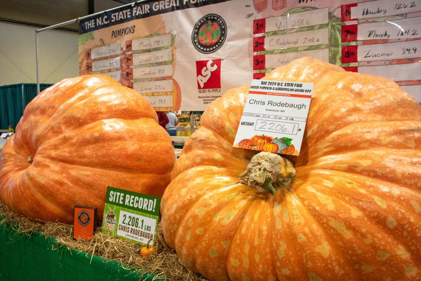 Giant Pumpkins and Watermelons at NC State Fair